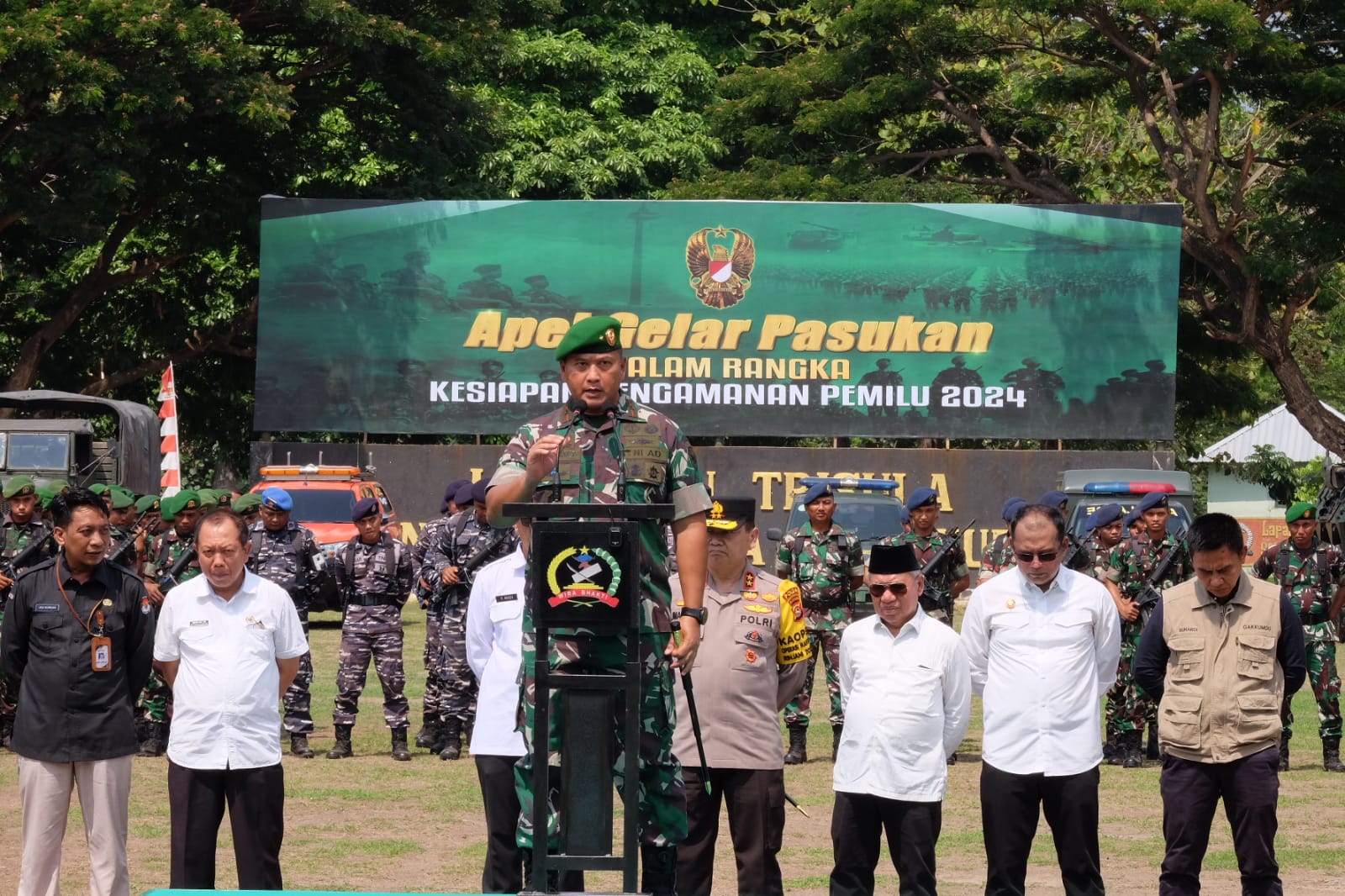 Korem 162/WB Gelar Deklarasi Damai Pemilu 2024 - NET LOMBOK